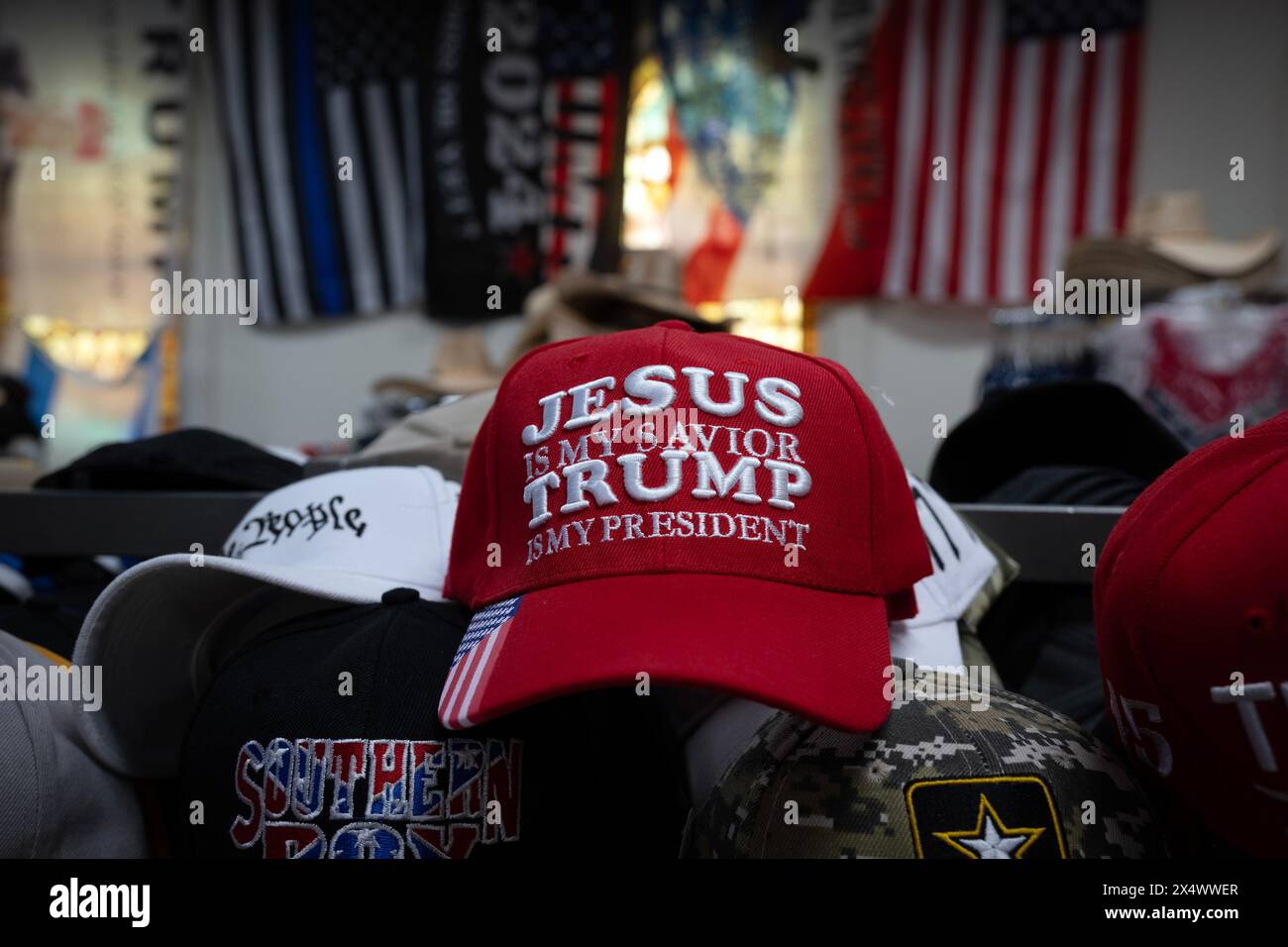 Boones Mill, Virginia, USA. 3rd May, 2024. Trump Town, a two-story shop ...