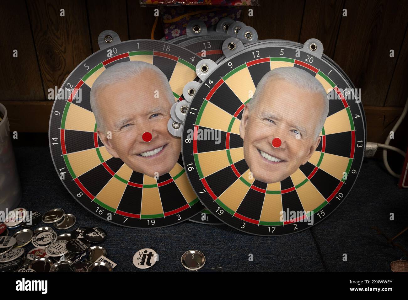 Boones Mill, Virginia, USA. 3rd May, 2024. Trump Town, a two-story shop in a former small town ...