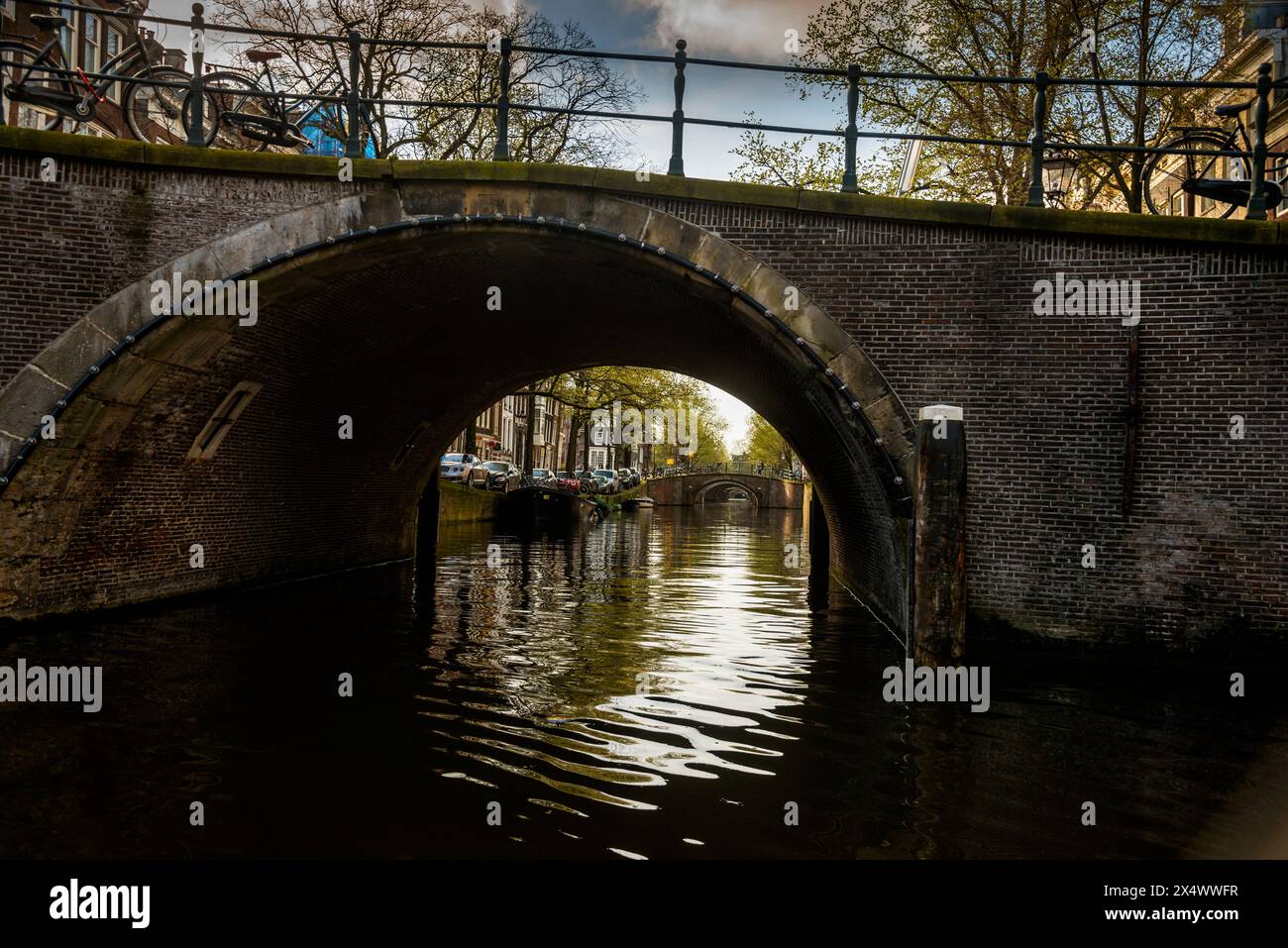 Seven Bridges of Amsterdam on the Reguliersgracht Canal, Netherlands ...