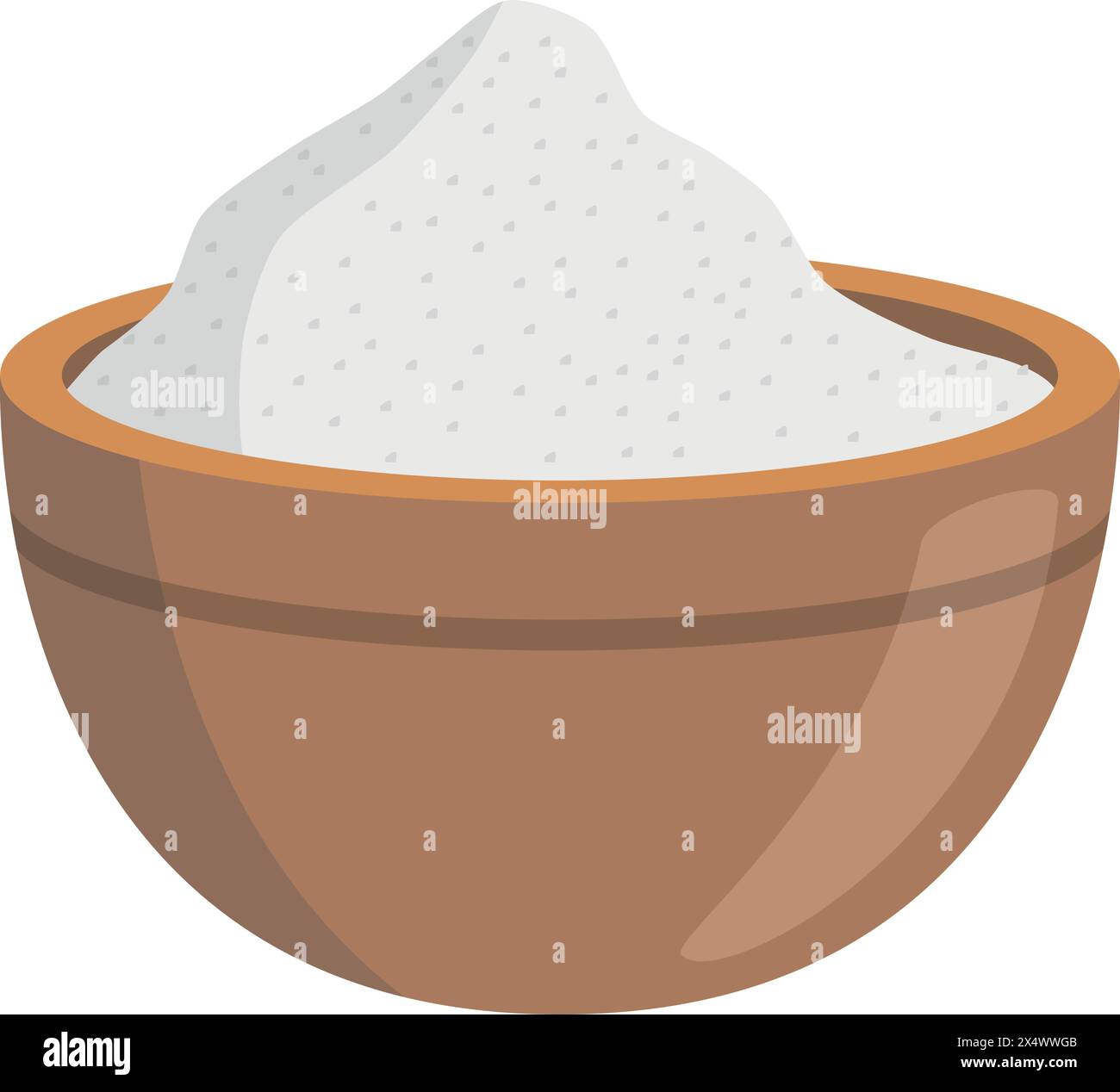 Vector salt illustration isolated in cartoon style. Herbs and Species ...