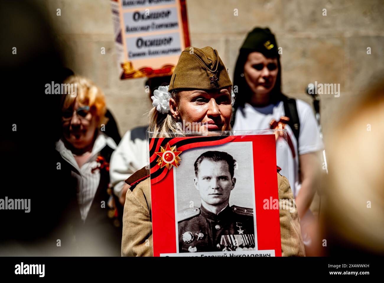 Barcelona, Spain. May 5, 2024, Barcelona, Spain Members of the Russian ...