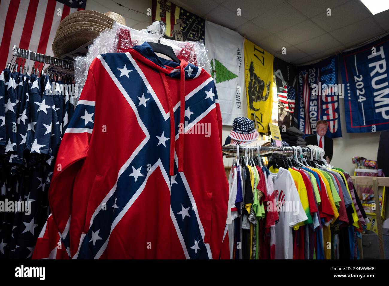 Boones Mill, Virginia, USA. 3rd May, 2024. Trump Town, a two-story shop ...