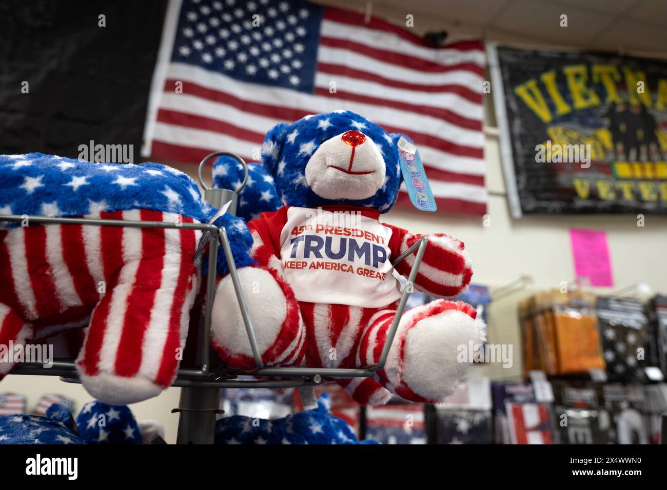Boones Mill, Virginia, USA. 3rd May, 2024. Trump Town, a two-story shop ...