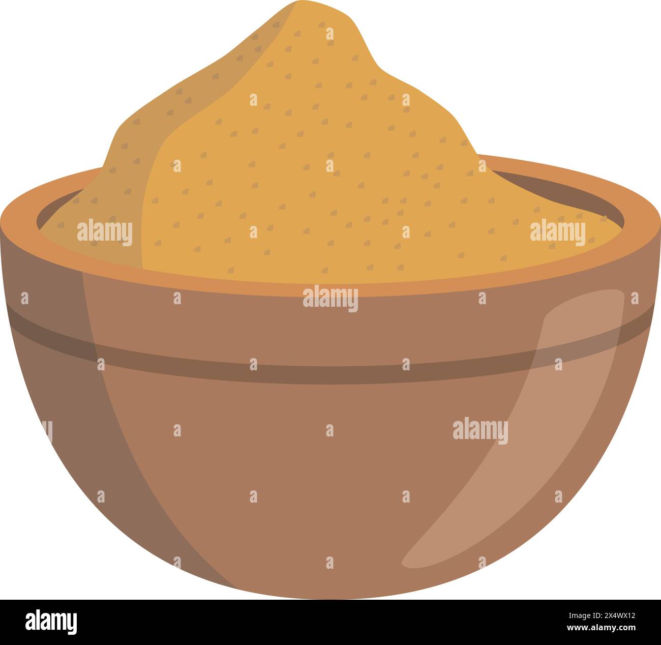 Vector curry illustration isolated in cartoon style. Herbs and Species ...
