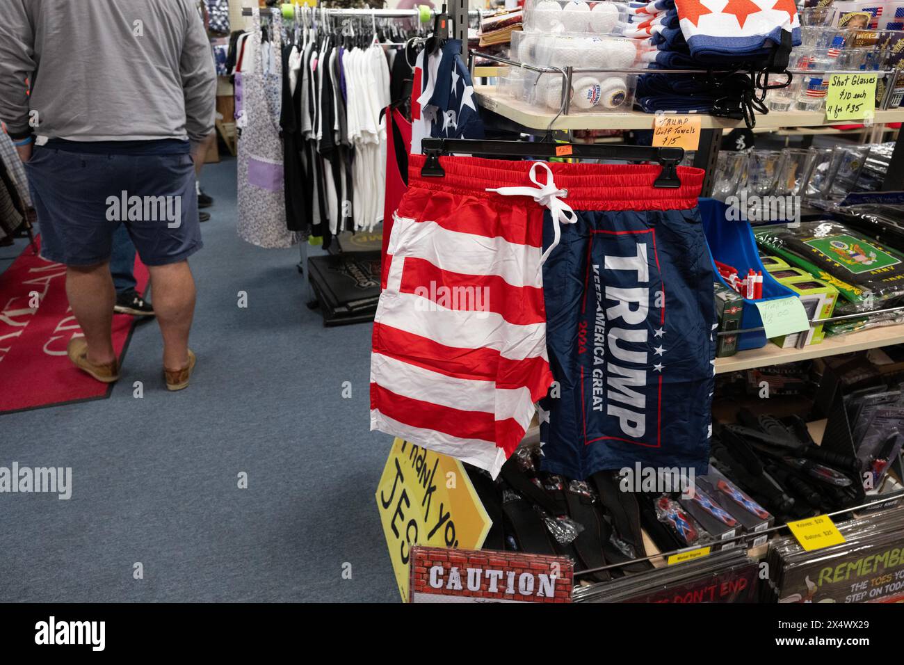 Boones Mill, Virginia, USA. 4th May, 2024. Trump Town, a two-story shop ...