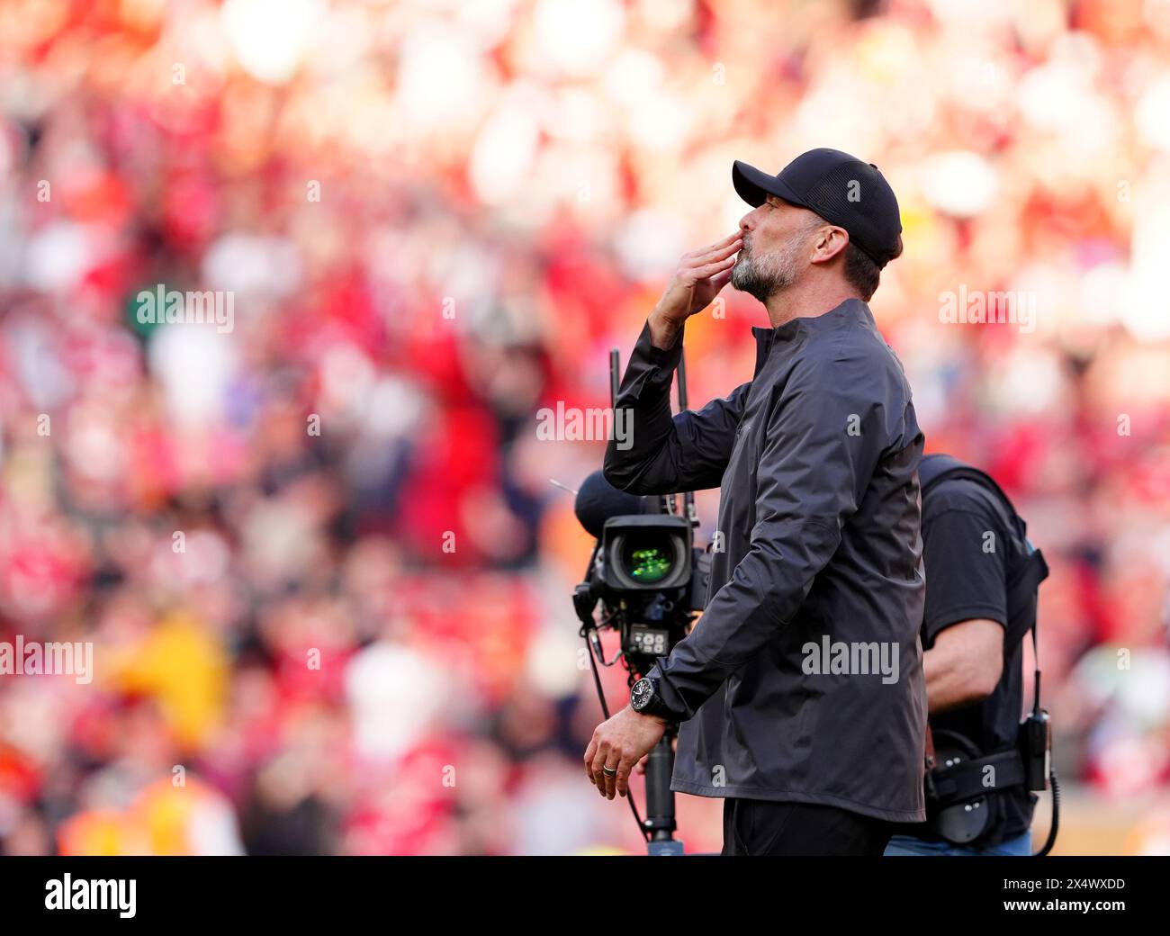 Liverpool Manager Jurgen Klopp Celebrates After The Premier League