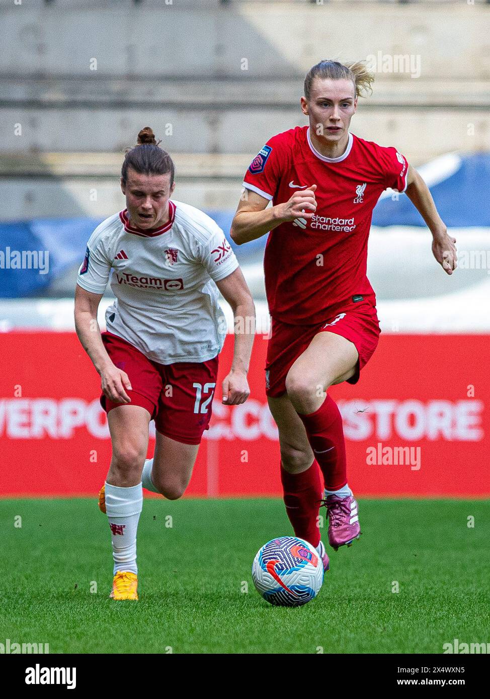 Prenton Park Stadium, UK. 5th May, 2024. Jenna Clark (17 Liverpool ...