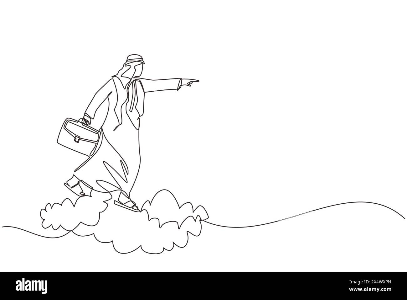 Cartoon man pointing way hi-res stock photography and images - Alamy