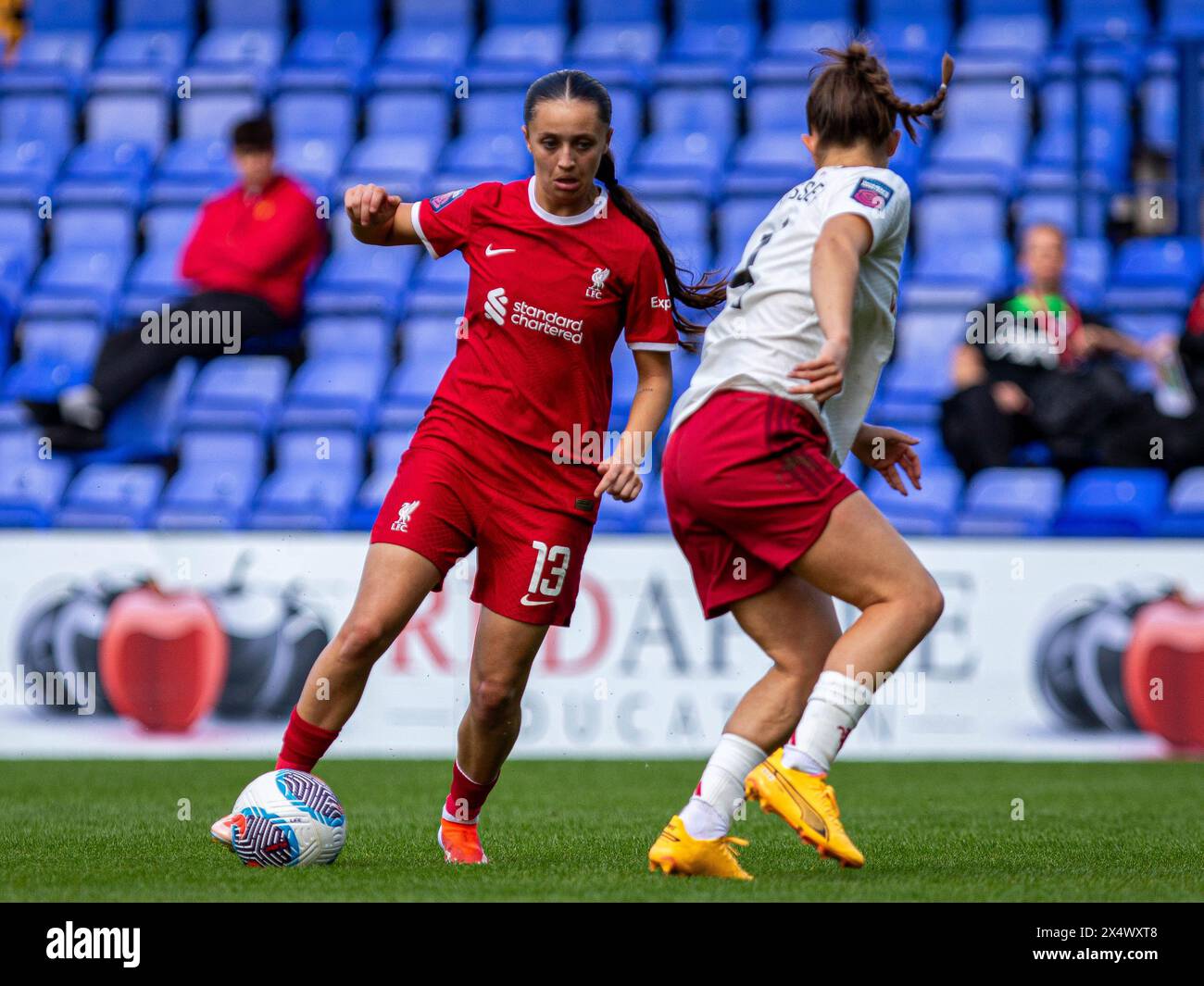 Prenton Park Stadium, UK. 5th May, 2024. Mia Enderby (13 Liverpool ...