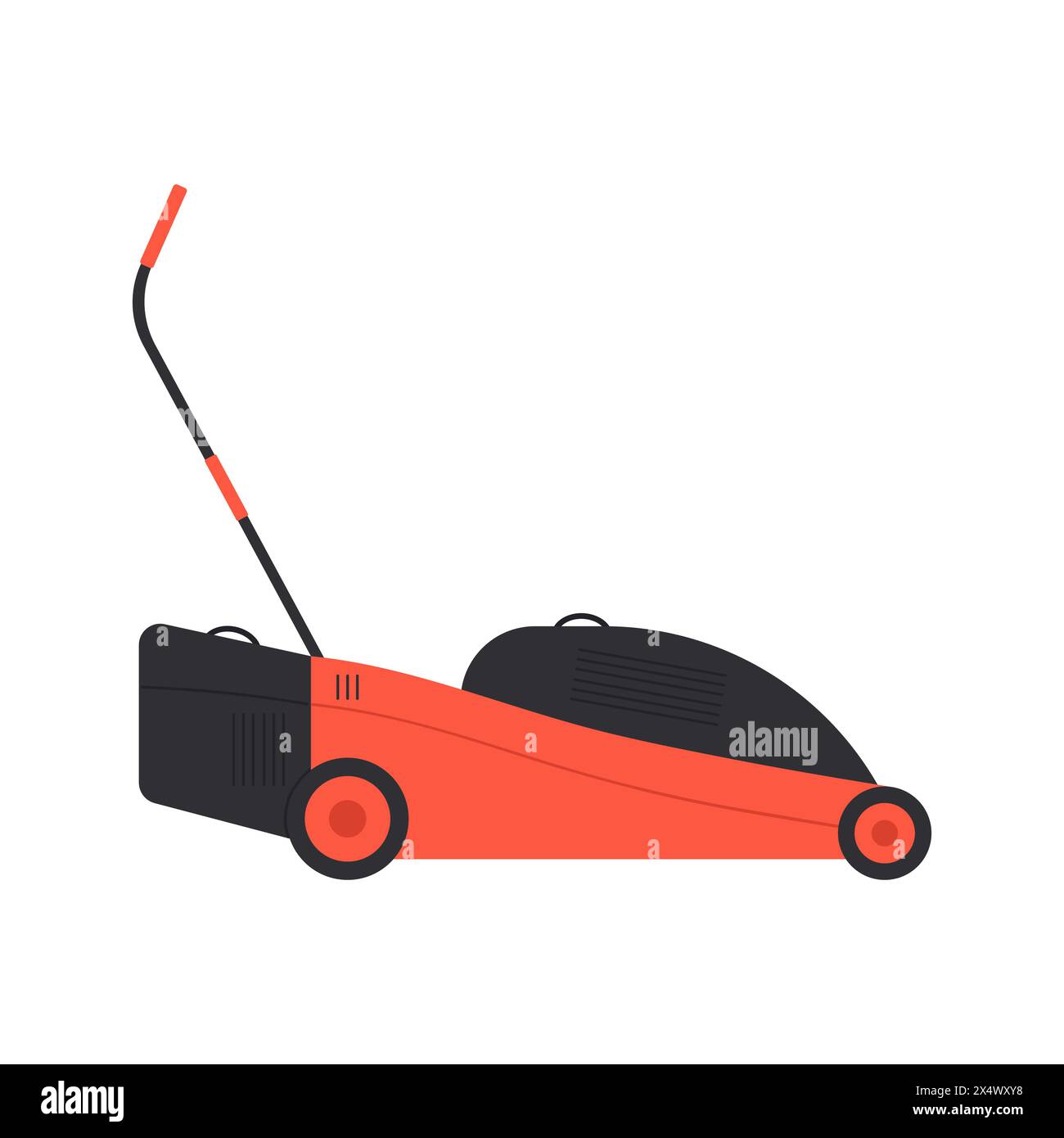 Cartoon lawn mower hi-res stock photography and images - Alamy