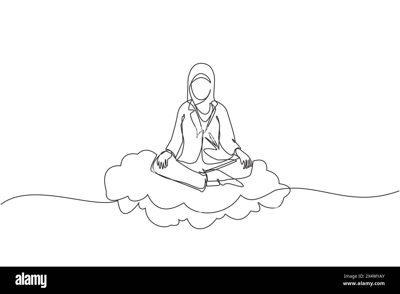 Cute human in clouds Stock Vector Images - Alamy