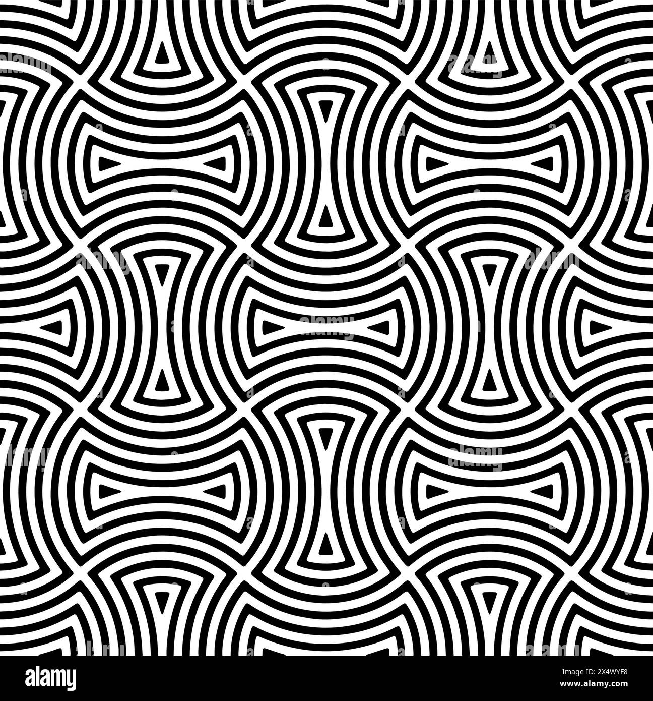 Vector Seamless Pattern Modern Stylish Abstract Texture With
