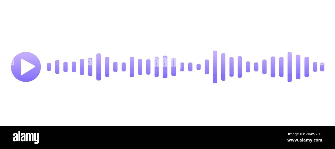 Sound record wave, talk, voice chat, phone app screen, audio player ...