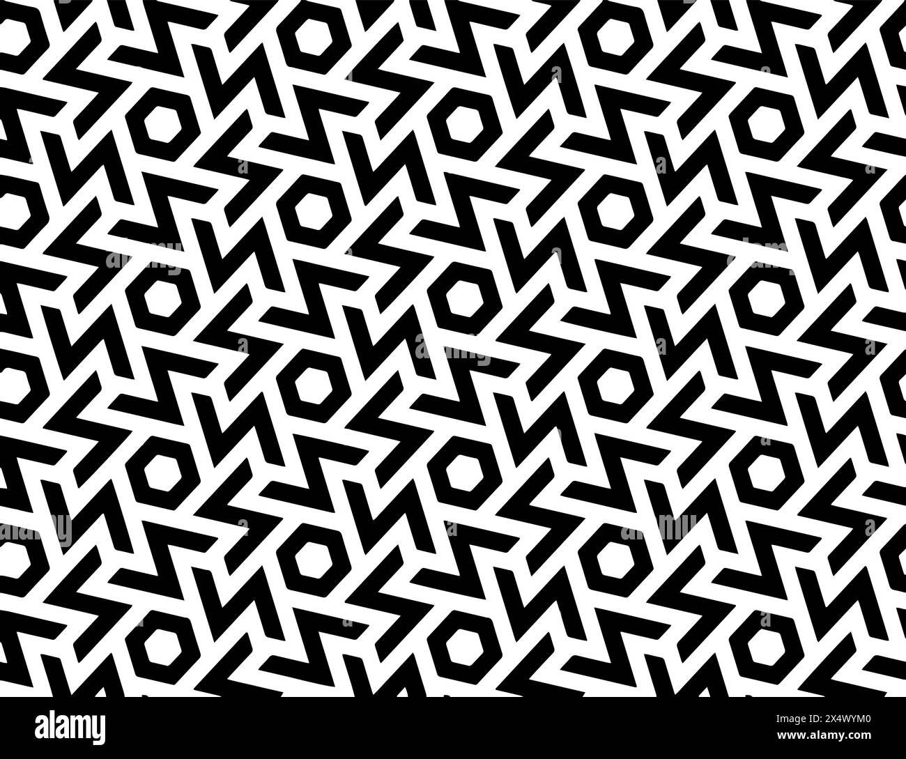 Abstract Zigzag Hexagon Seamless Pattern Texture, Vector Illustration Stock Vector Image & Art ...