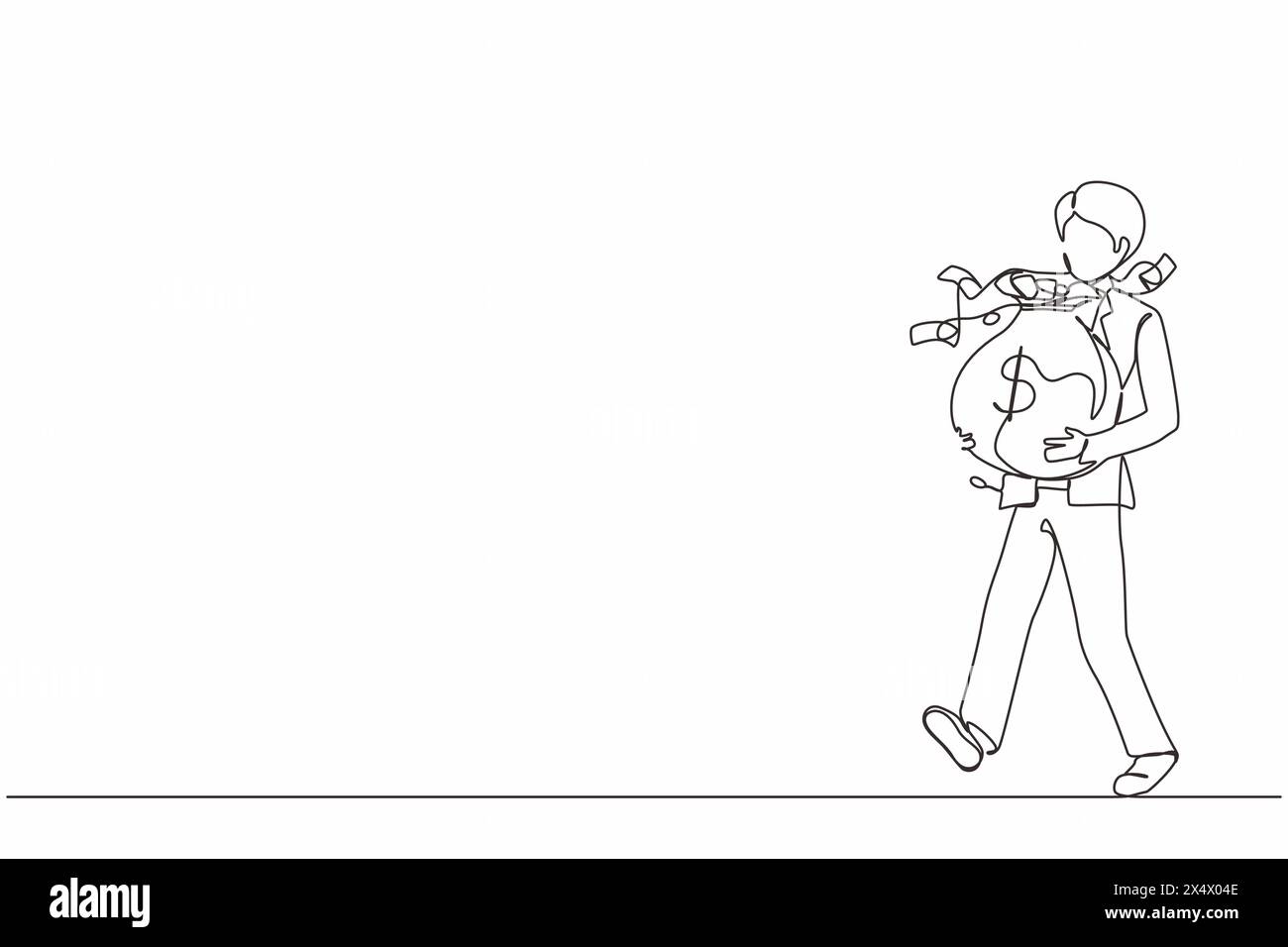 Currency suit walking Stock Vector Images - Alamy