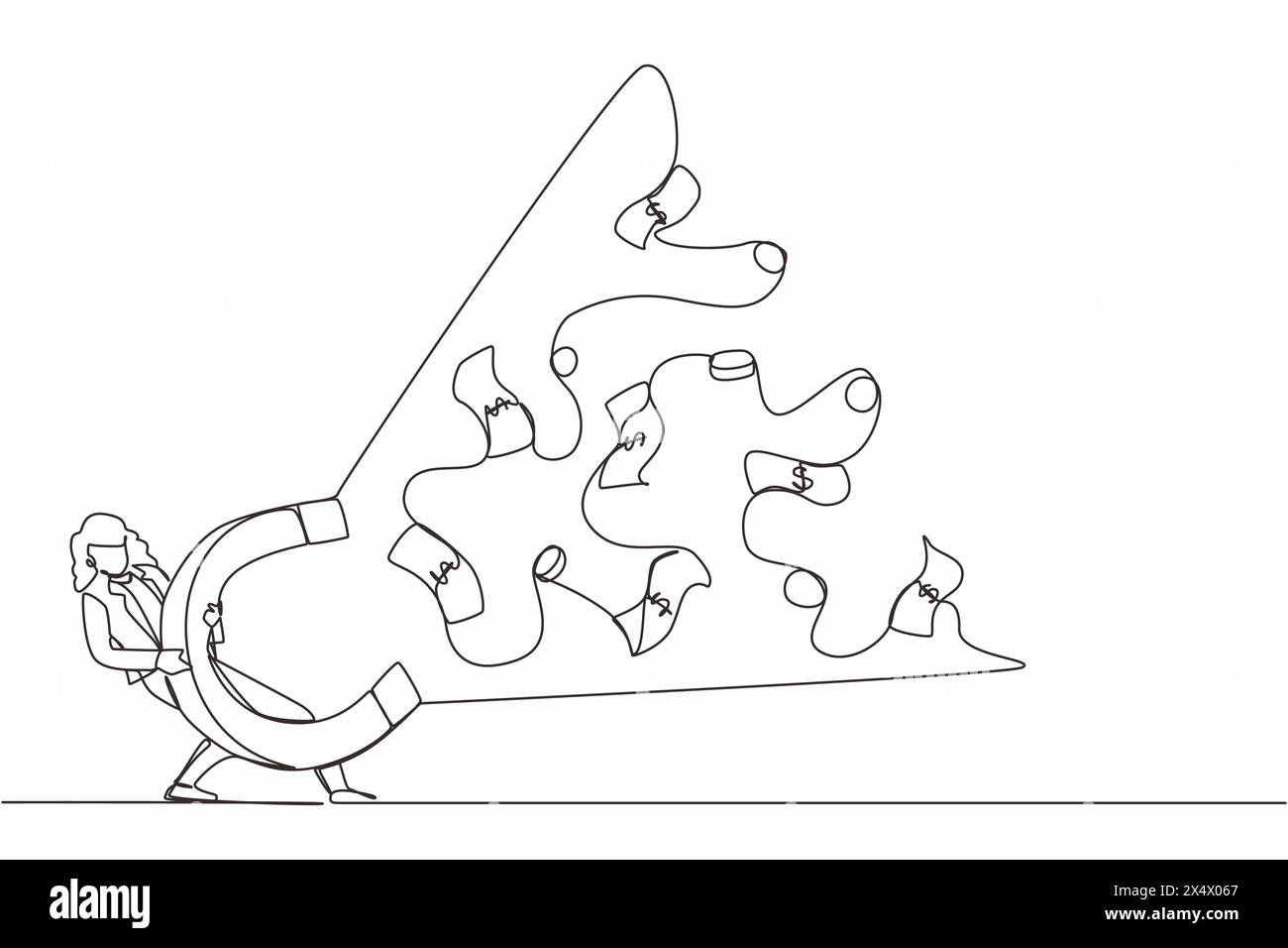 Magnet coins money Stock Vector Images - Alamy