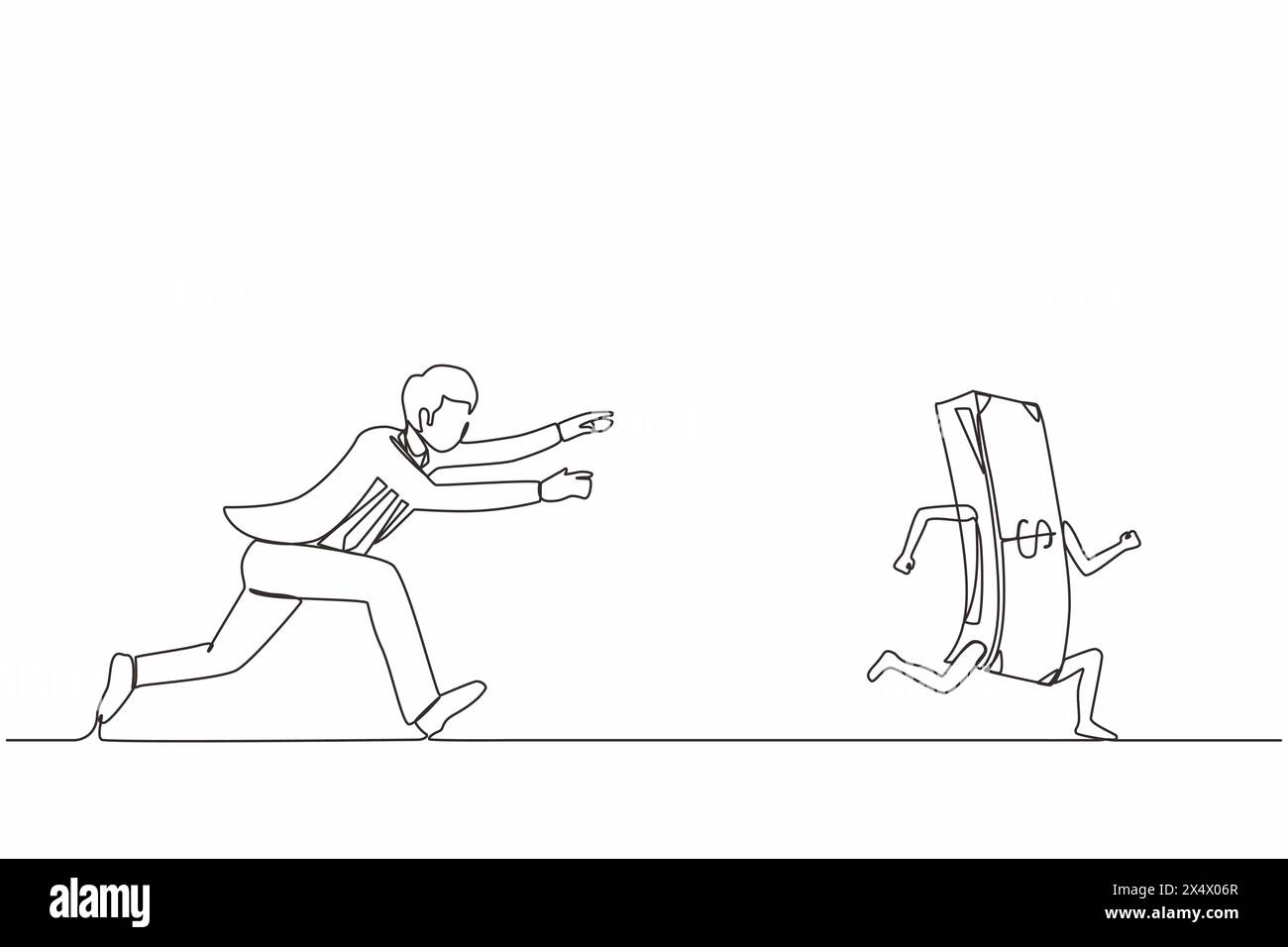 Impatient man drawing Stock Vector Images - Alamy