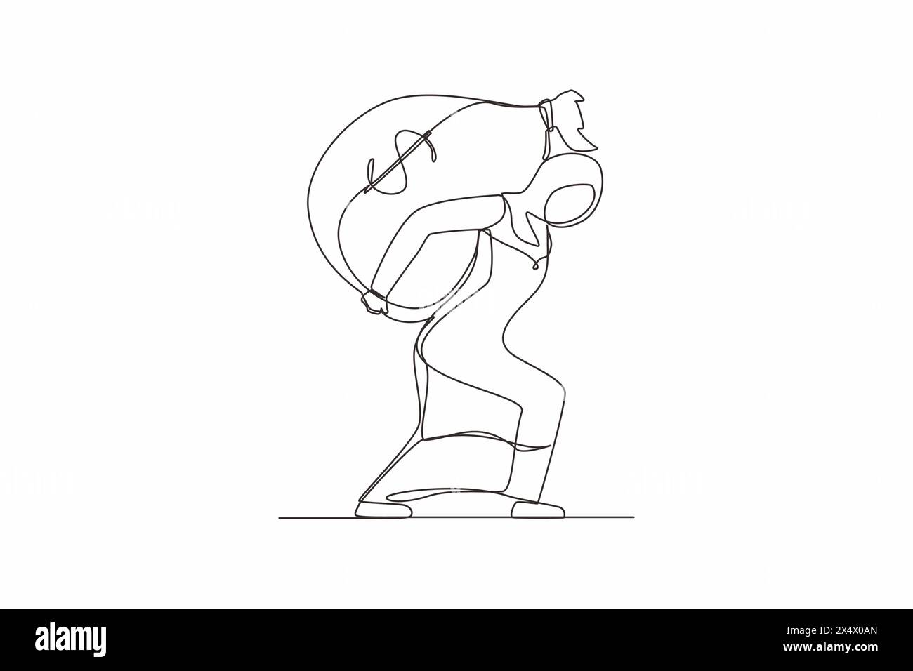 Woman carrying big bag on Stock Vector Images - Alamy