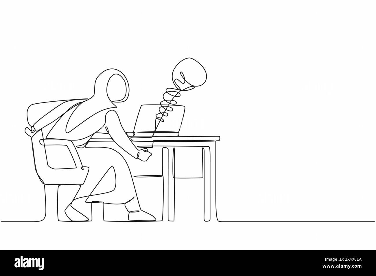Worried businesswoman using laptop Black and White Stock Photos ... Worried businesswoman using laptop Black and White Stock Photos ...