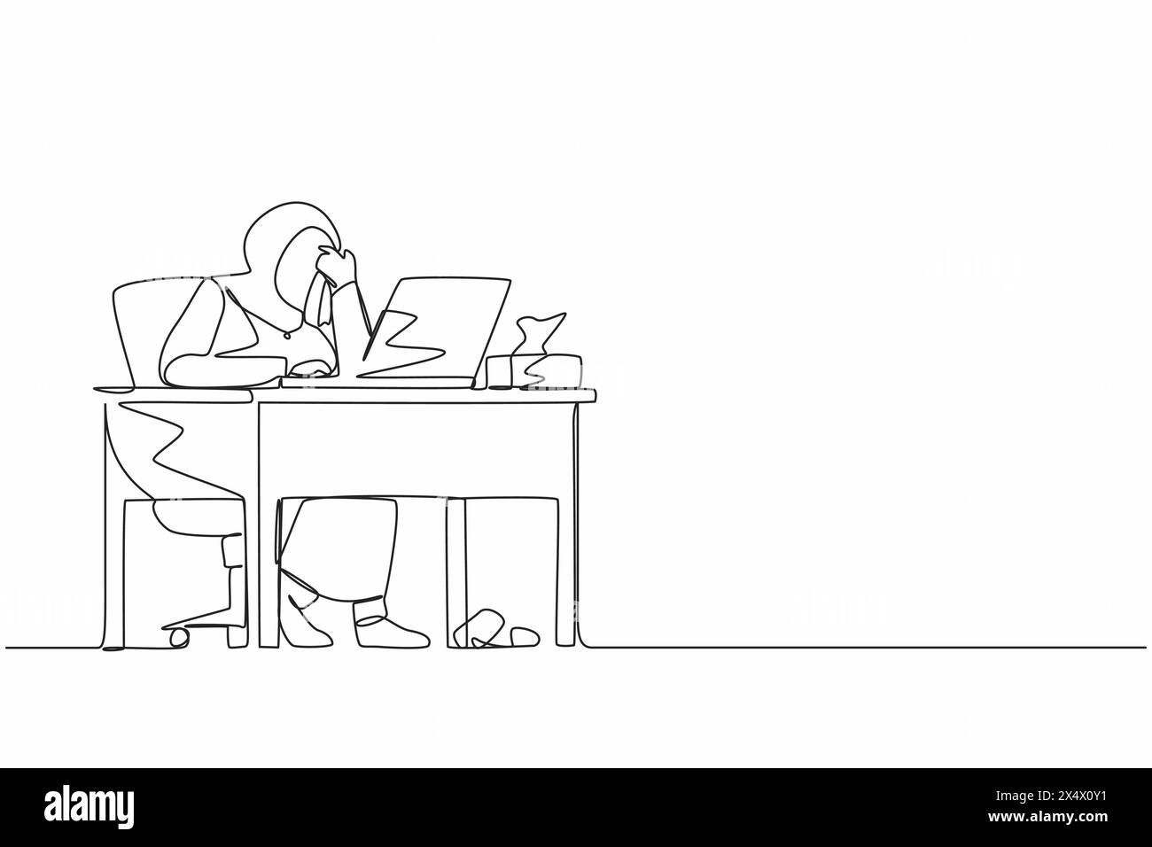 Worried businesswoman using laptop Black and White Stock Photos ... Worried businesswoman using laptop Black and White Stock Photos ...