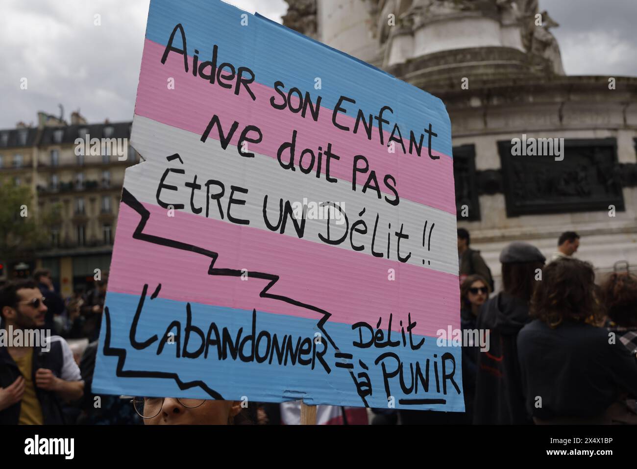 Paris, France. 5th May, 2024. Rally of the LGBTQI+ community against ...
