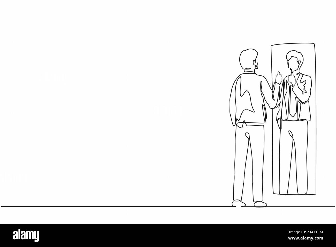 Vanity mirror pose Stock Vector Images - Alamy