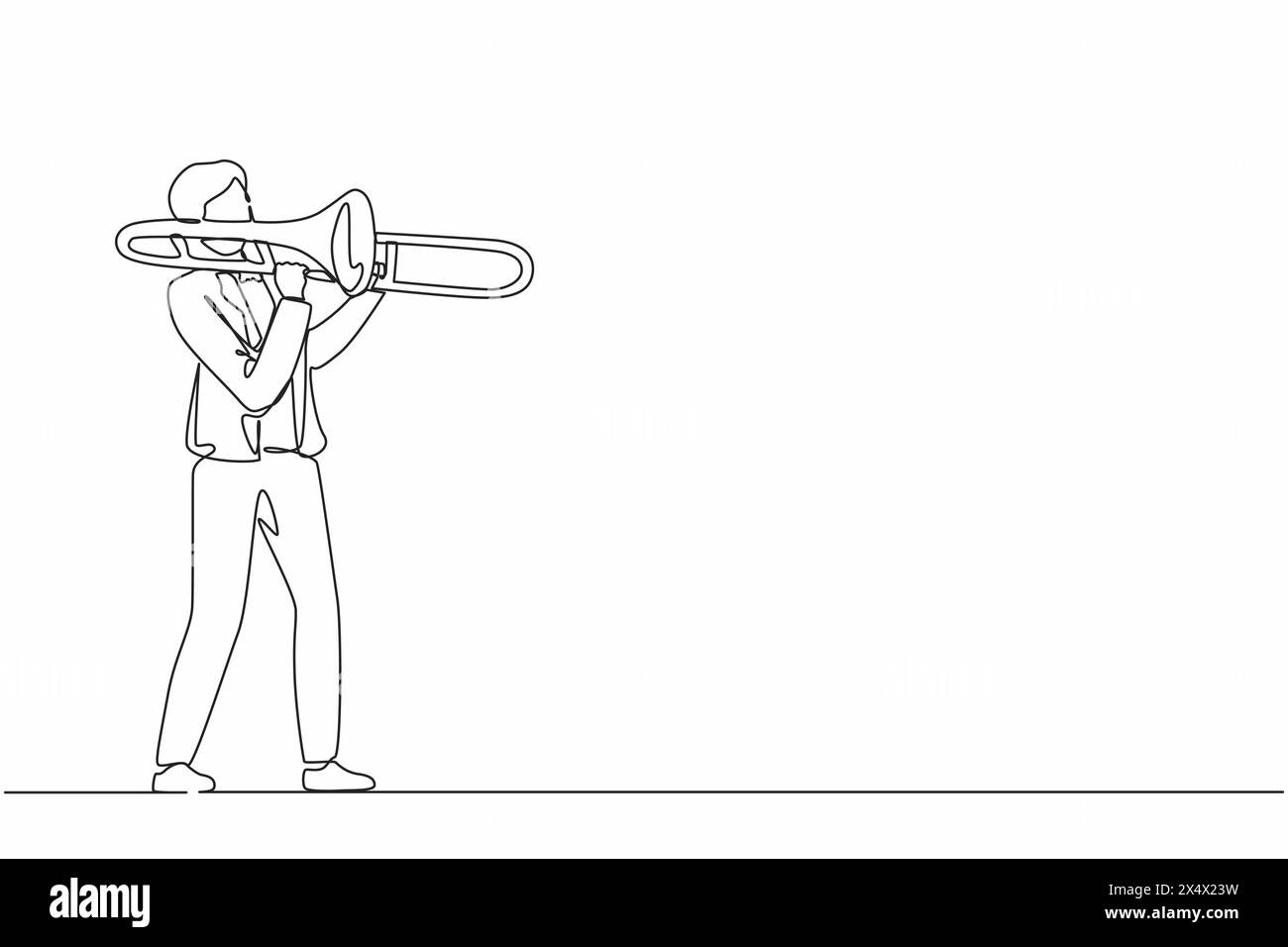 Trombone Drawing Black And White