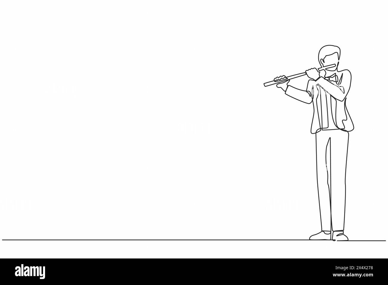 Standing male flute player Stock Vector Images - Alamy