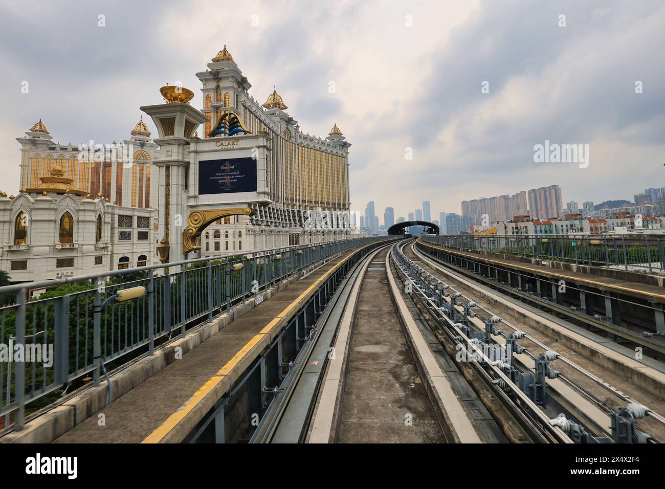 Macau - 2 April 2021: Macau Light Rapid Transit (MLRT) Taipa Line Stock ...
