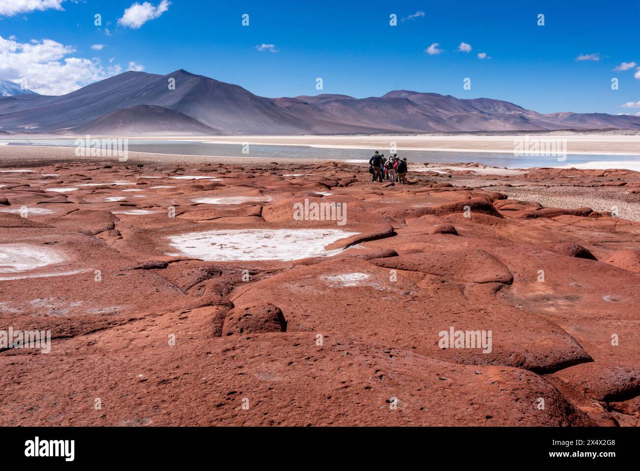 Tourists Visiting The Piedras Rojas (Red Stones), Near San Pedro de ...