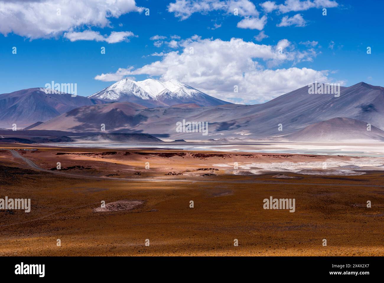 Typical Chilean Altiplano Landscape Near San Pedro de Atacama, Chile ...