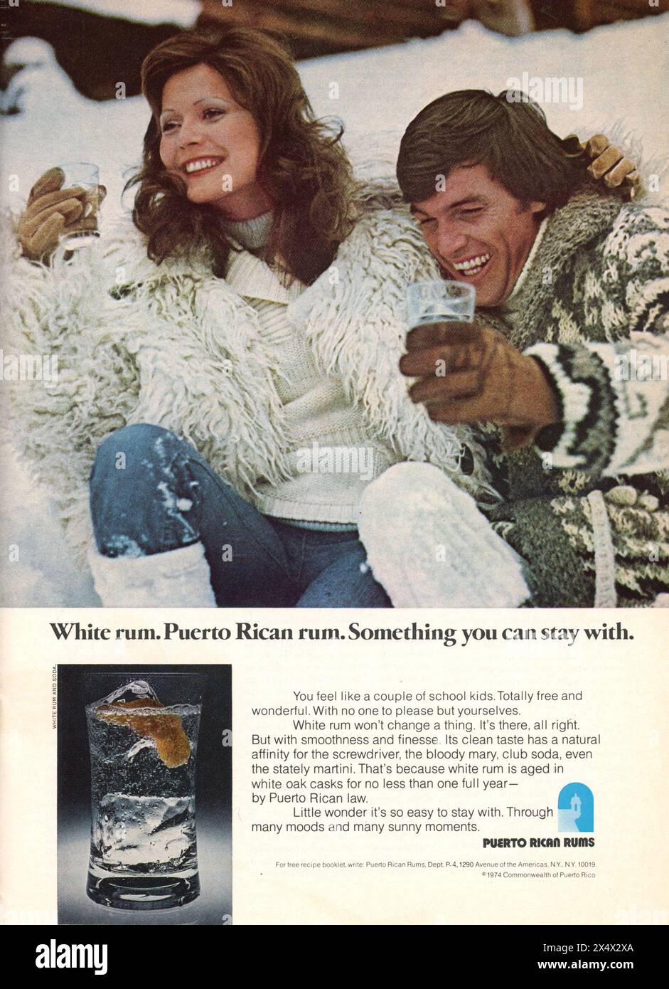 Rum advert 1970s hi-res stock photography and images - Alamy