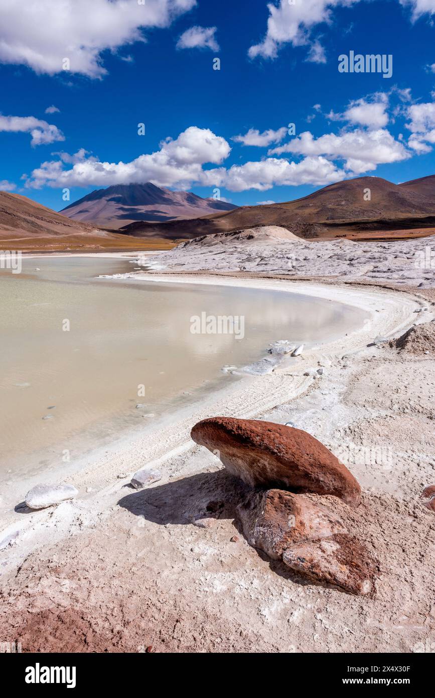 The Salar de Aguas Calientes (Salt Flats), Near San Pedro de Atacama ...