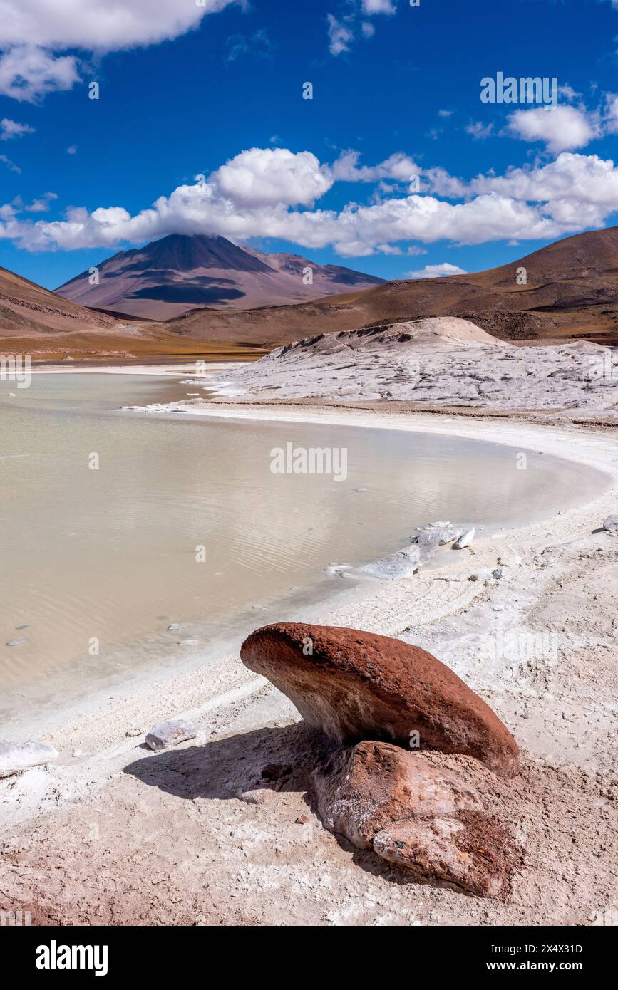 The Salar de Aguas Calientes (Salt Flats), Near San Pedro de Atacama ...