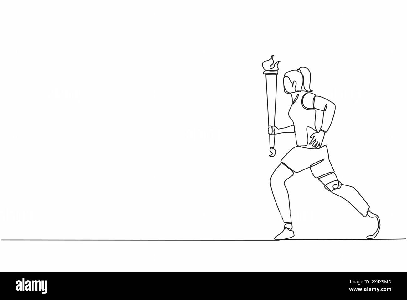 Amputee woman one leg hi-res stock photography and images - Alamy