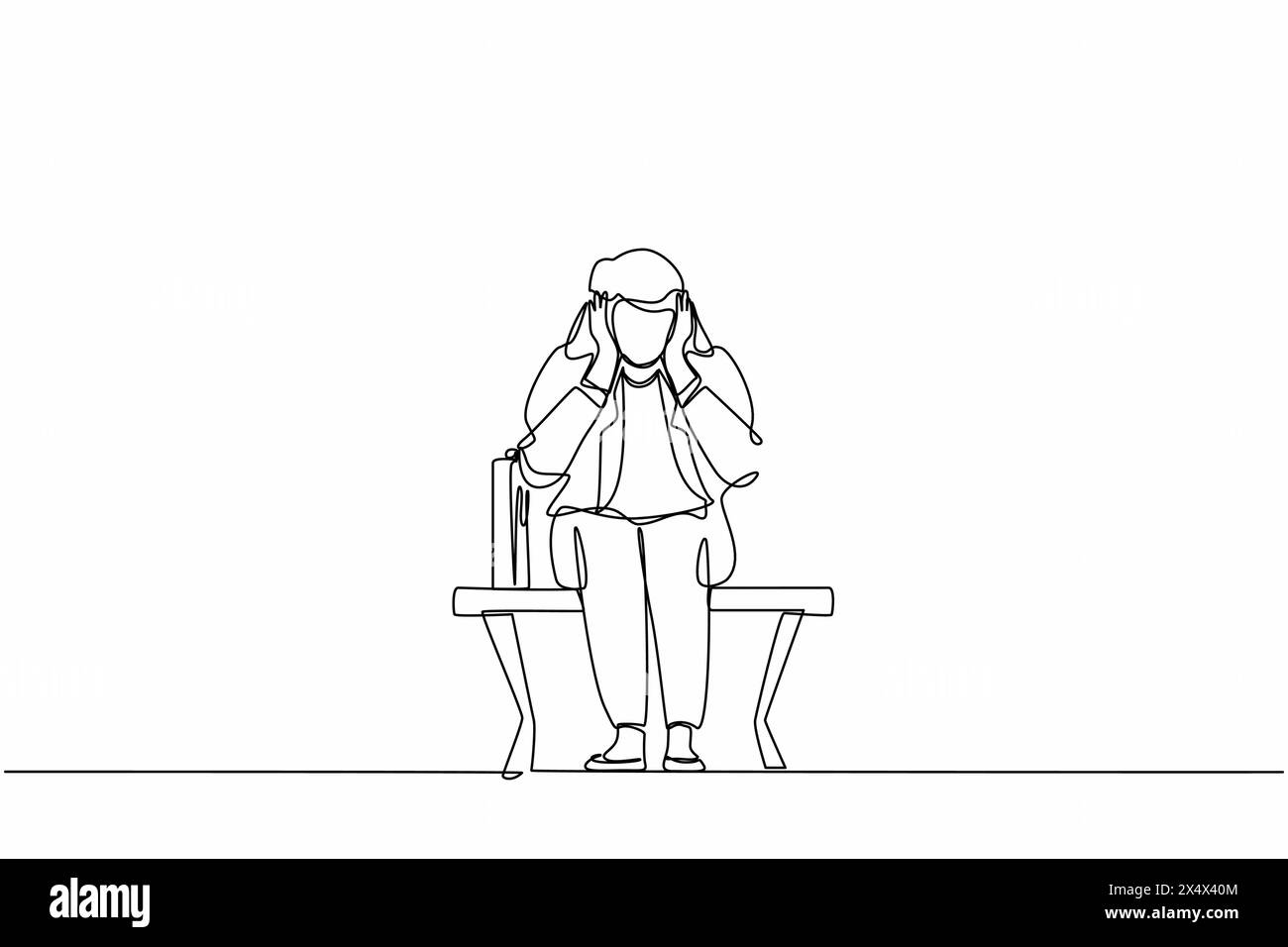 Worry lines on head Black and White Stock Photos & Images - Alamy