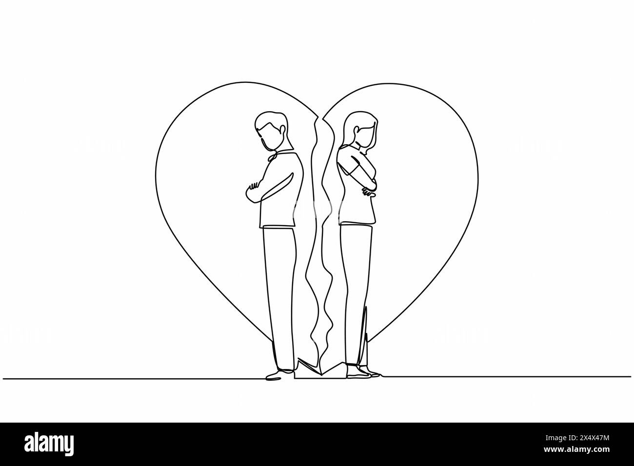 Two crossed lines Stock Vector Images - Alamy