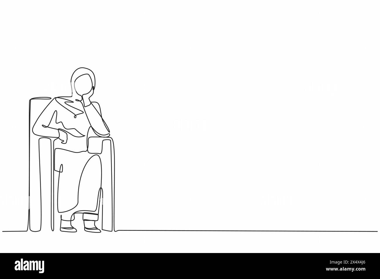 Unhappy woman feel anxious Cut Out Stock Images & Pictures - Alamy