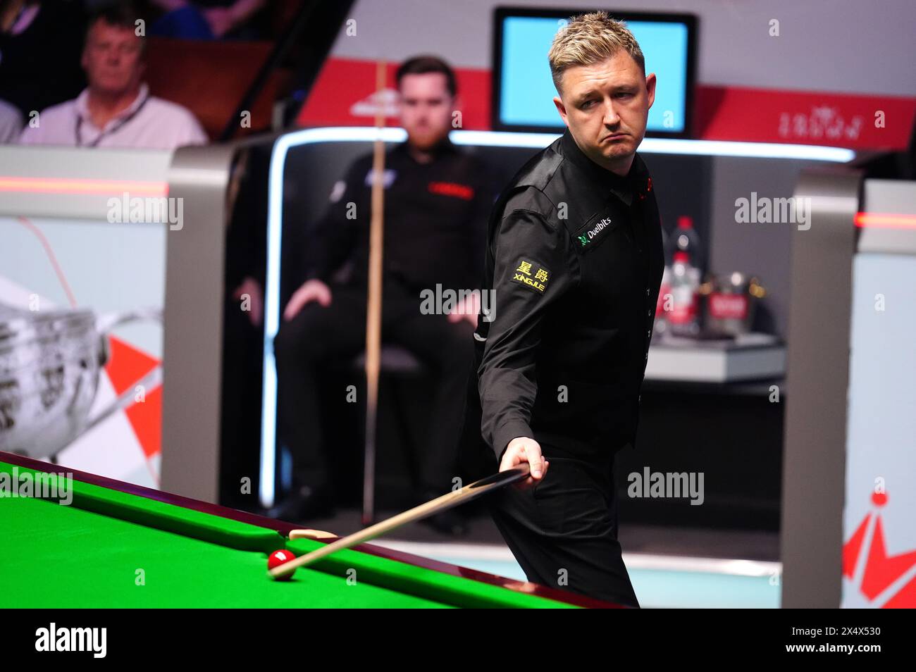 Kyren Wilson in action against Jak Jones during the final on day ...
