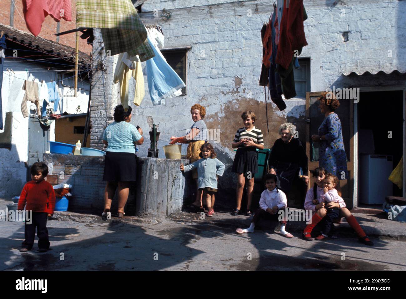 Barcelone gypsies living in barcelona suburb daily life poor dirty ...