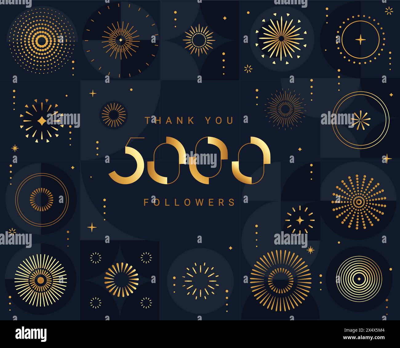 5000 followers, thank you Stock Vector Image & Art - Alamy