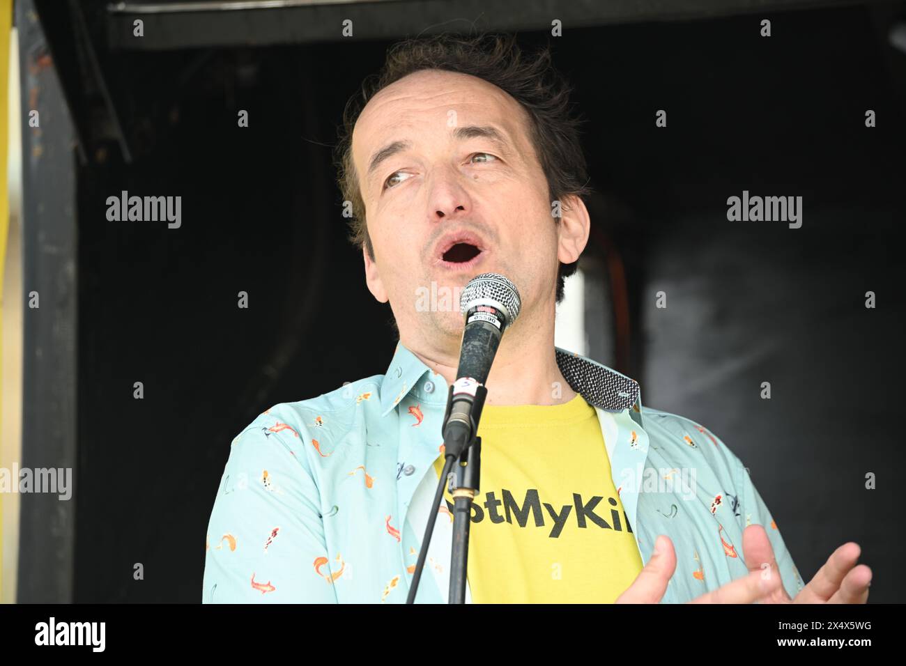Trafalgar Square, London, UK. 5th May, 2024. Speakers Graham Smith at ...