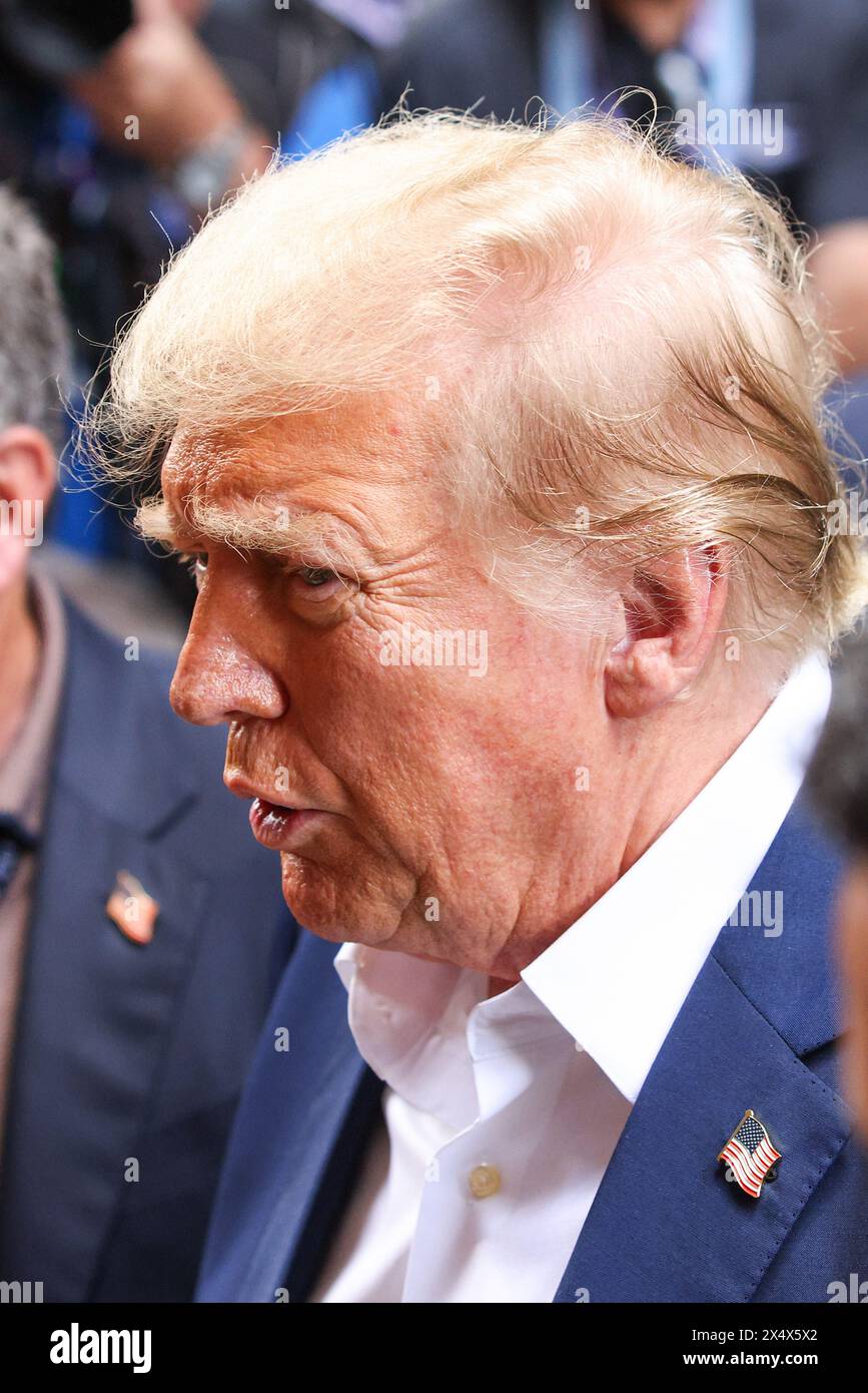 Donald Trump, portrait American politician, media personality, and ...