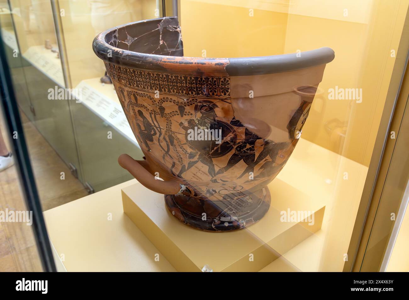 Black-figured Kalyx-Krater 530B.C Agora Museum, Athens, Greece Stock ...