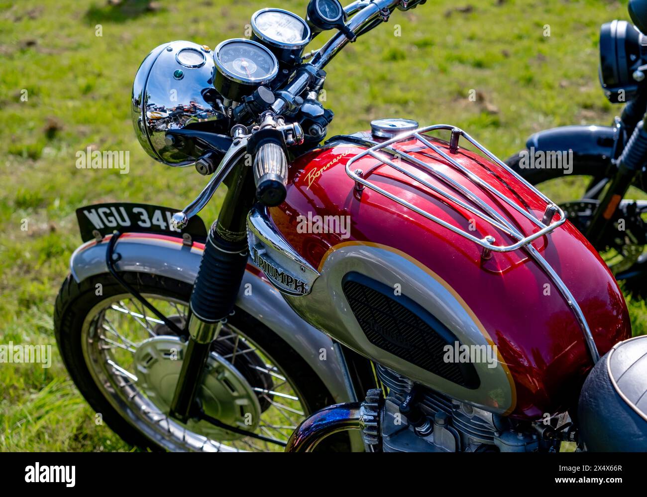 Classic Triumph Bonneville motorcycle Stock Photo - Alamy