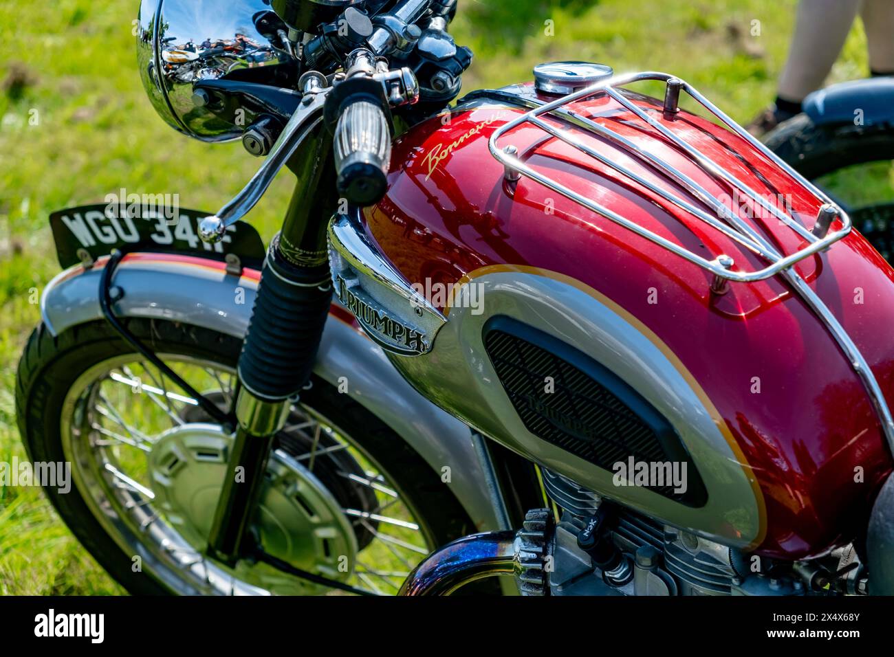 Classic Triumph Bonneville motorcycle Stock Photo - Alamy
