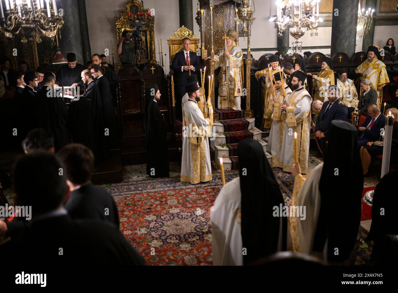 Istanbul, Istanbul, Turkey. 5th May, 2024. Priests seen while ...