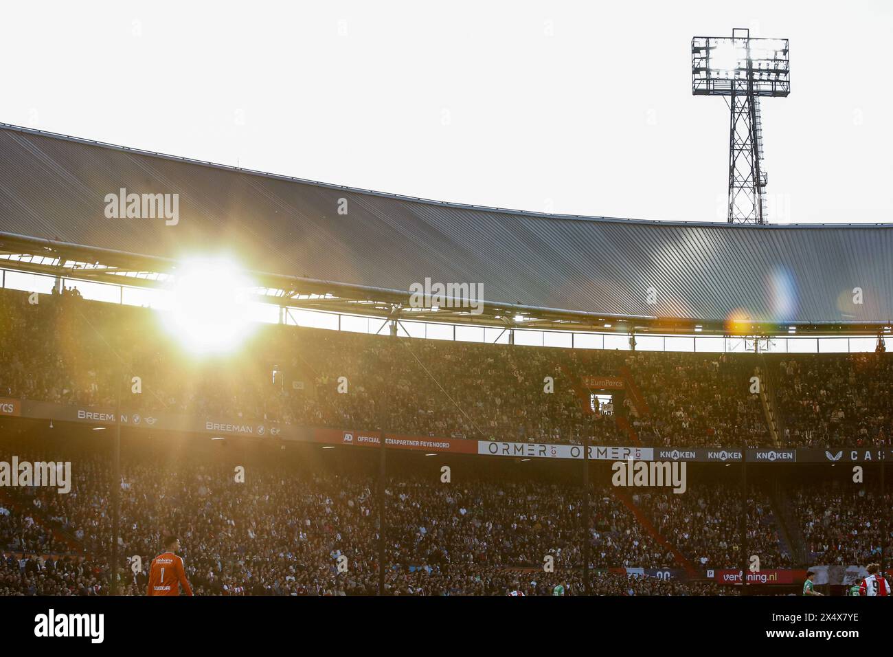 ROTTERDAM - Overview of Stadion de Kuip during the Dutch Eredivisie ...
