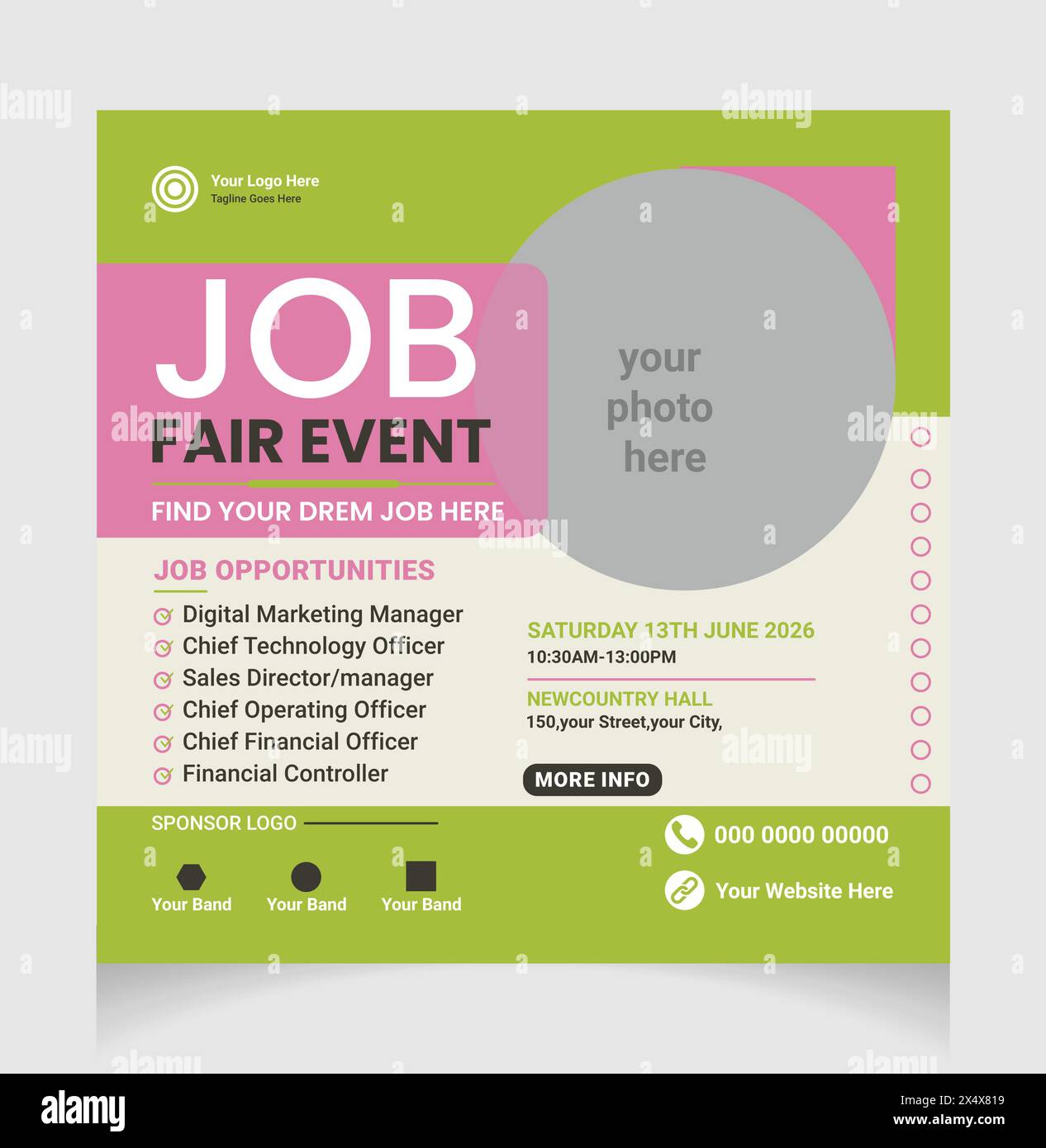 Job fair event social media post hi-res stock photography and images ...