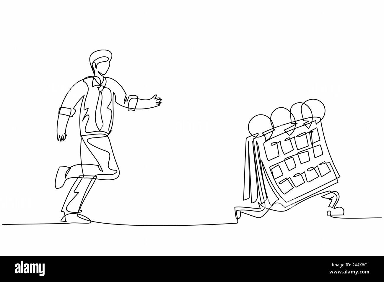 Cartoon calendar Black and White Stock Photos & Images - Alamy